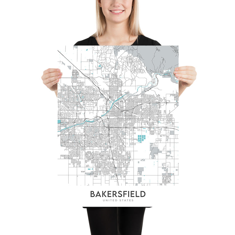 Bakersfield Californian Map 66 Bakersfield California Map Stock