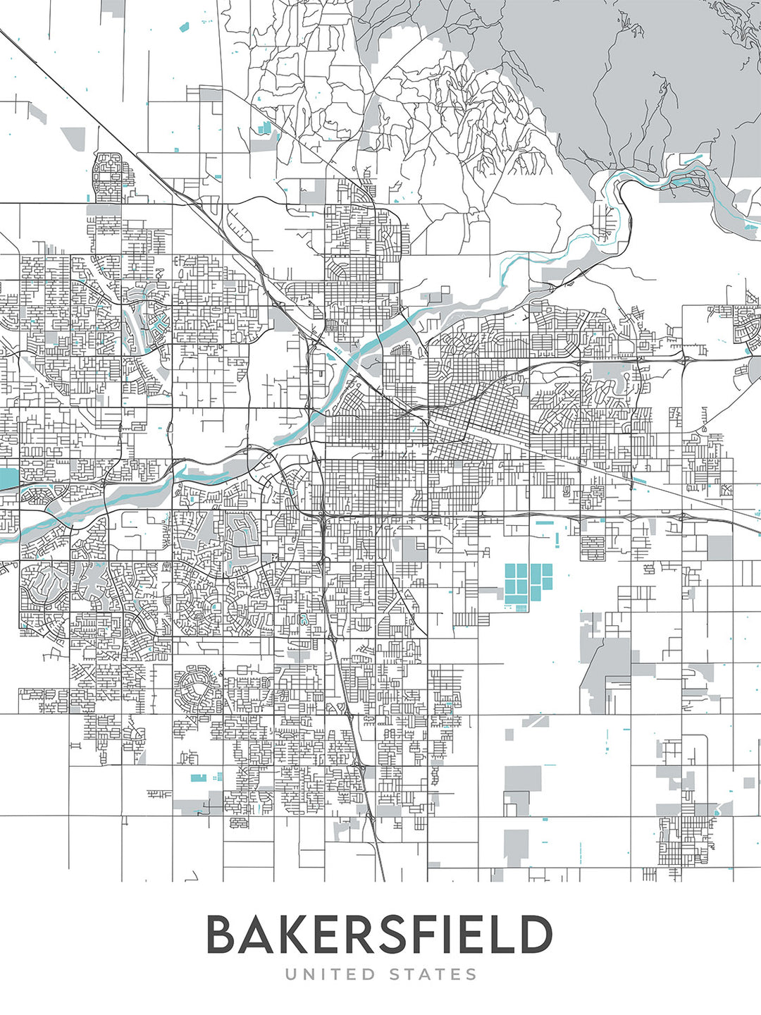 Bakersfield Downtown Map Race, Diversity, And Ethnicity In