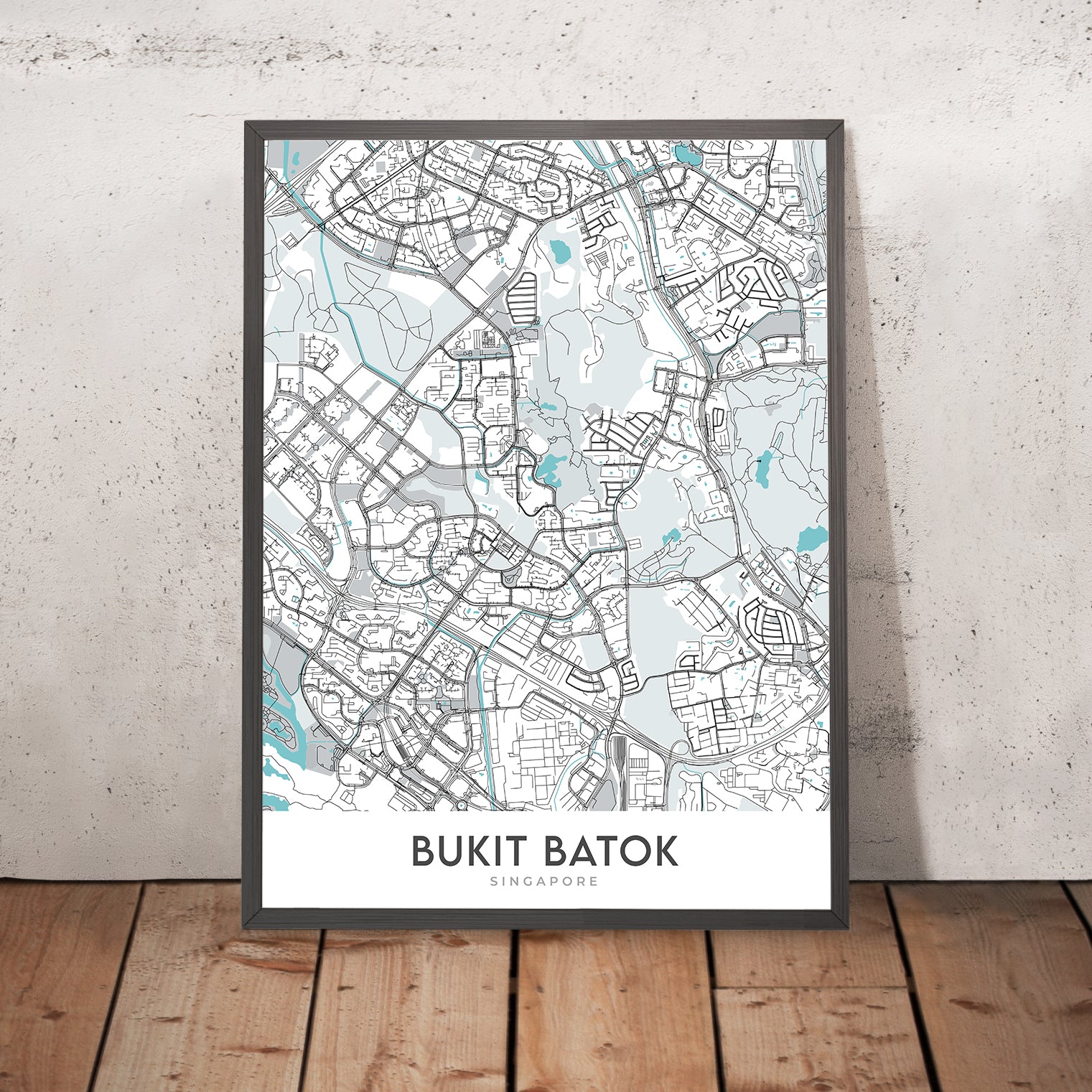 Modern City Map of Bukit Batok, Singapore: Nature Park, Little Guilin ...