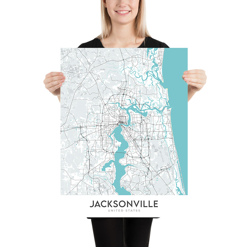Jacksonville Florida Surrounding Area Map 195 Jacksonville Florida Map