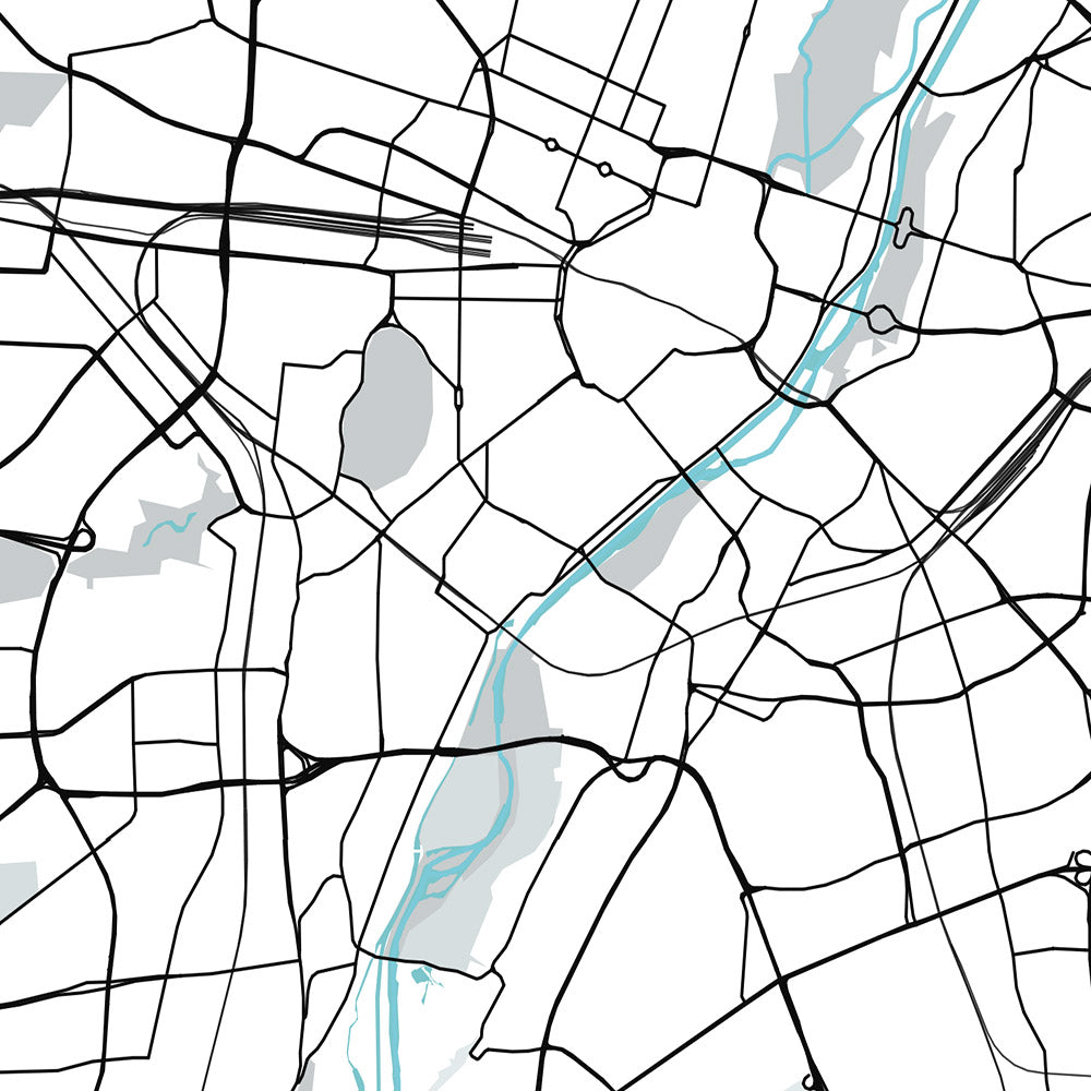 Munich Map Modern City Map Of Munich, Germany: Altstadt, Marienplatz