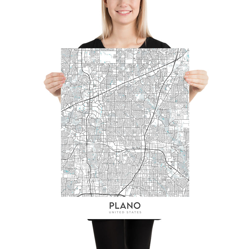 Plano Texas On State Map Show