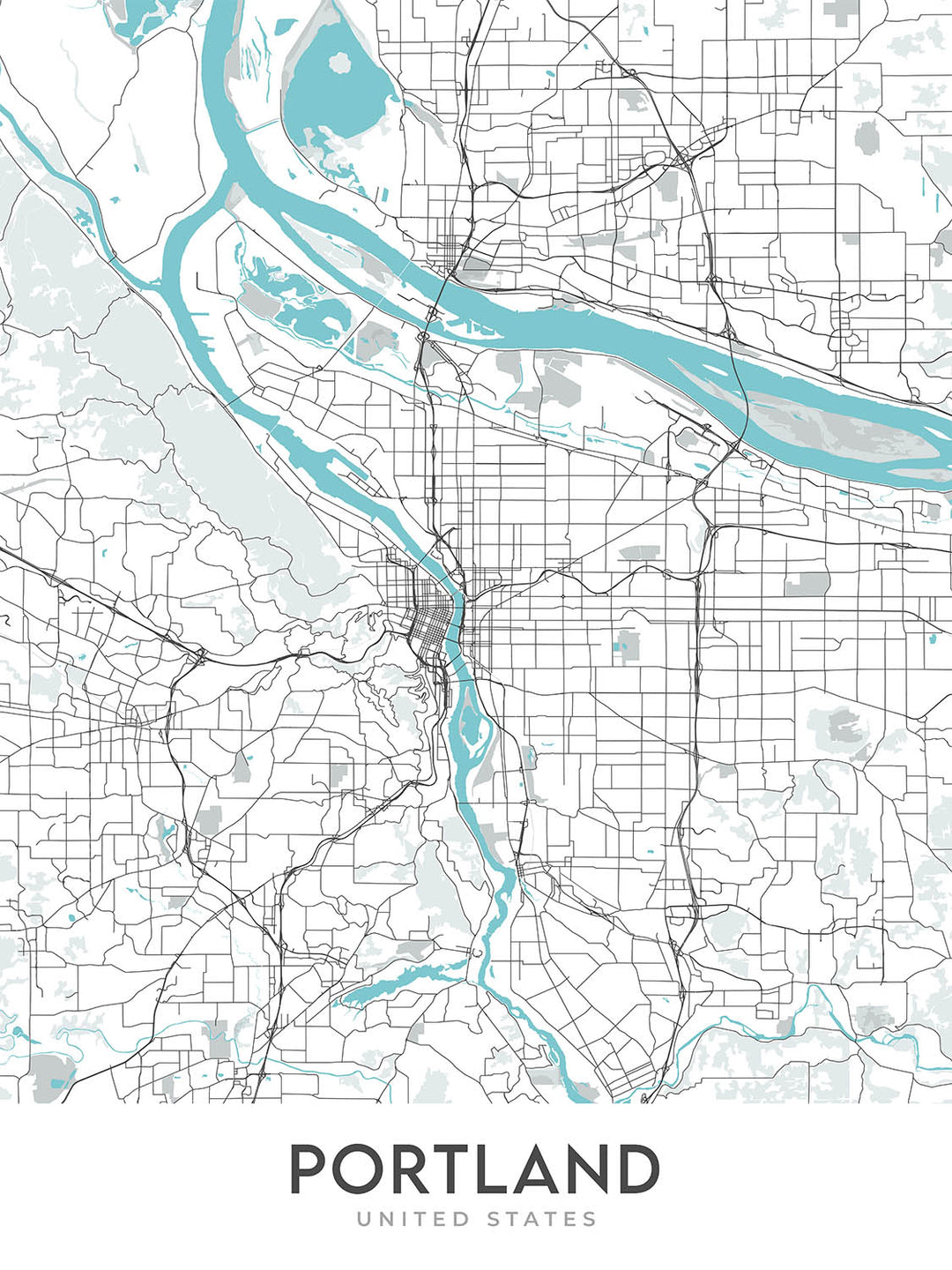 Mapa Del Parque Washington De Portland