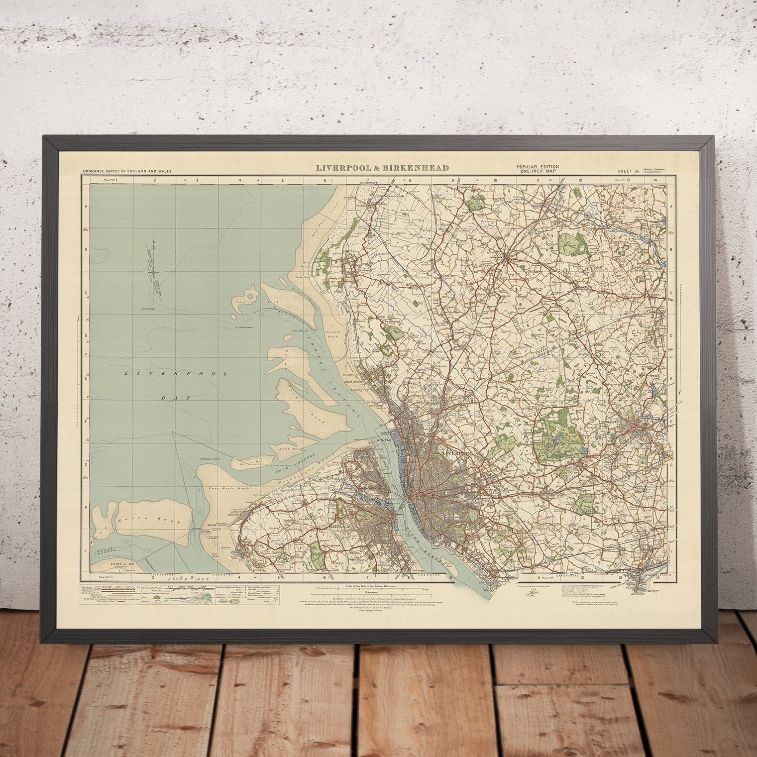 Old Ordnance Survey Map, Sheet 35 - Liverpool & Birkenhead, 1925: St H ...