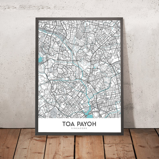 Modern City Map of Toa Payoh, Singapore: HDB Hub, Toa Payoh Library, T ...
