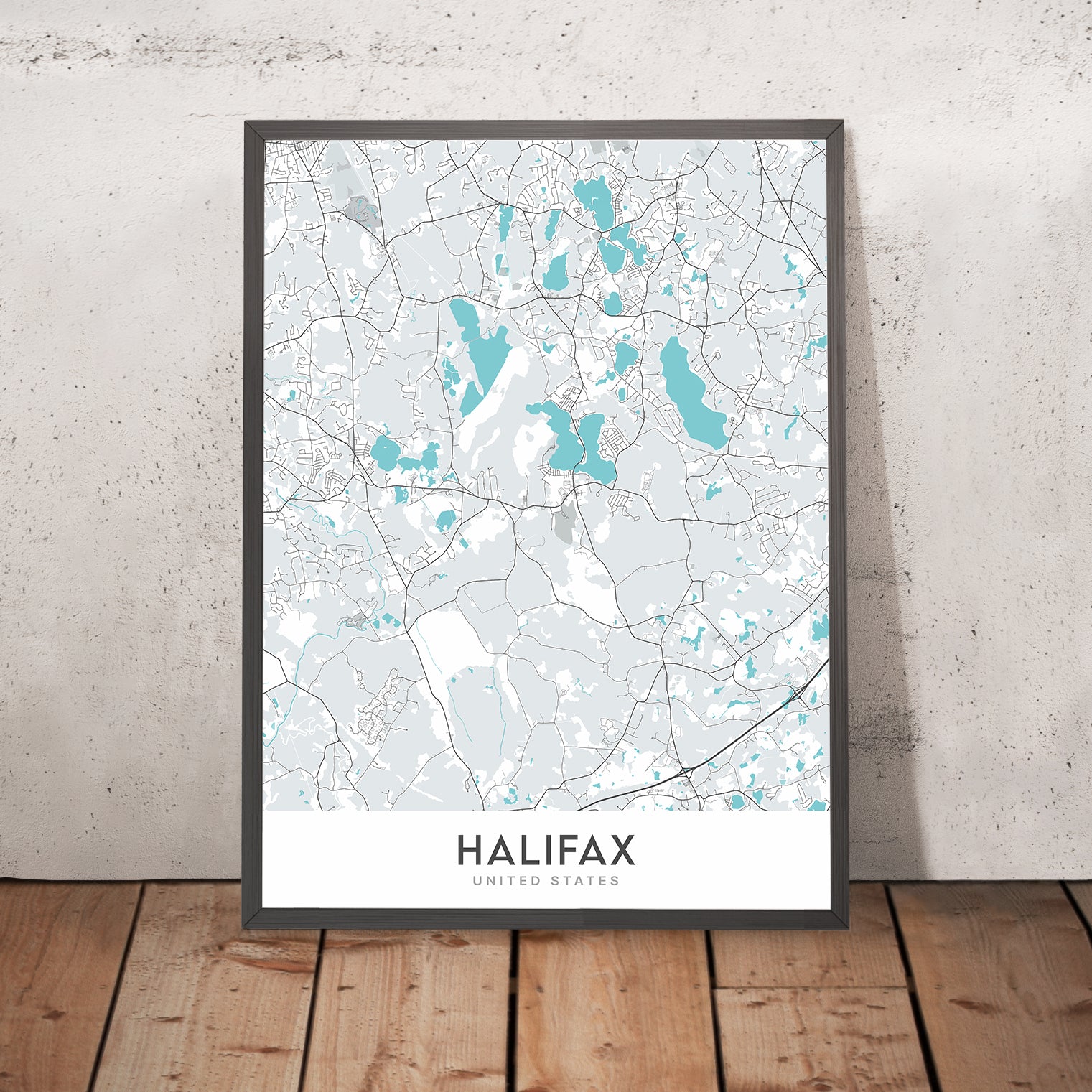 Modern City Map of Halifax, MA: Halifax Citadel National Historic Site ...
