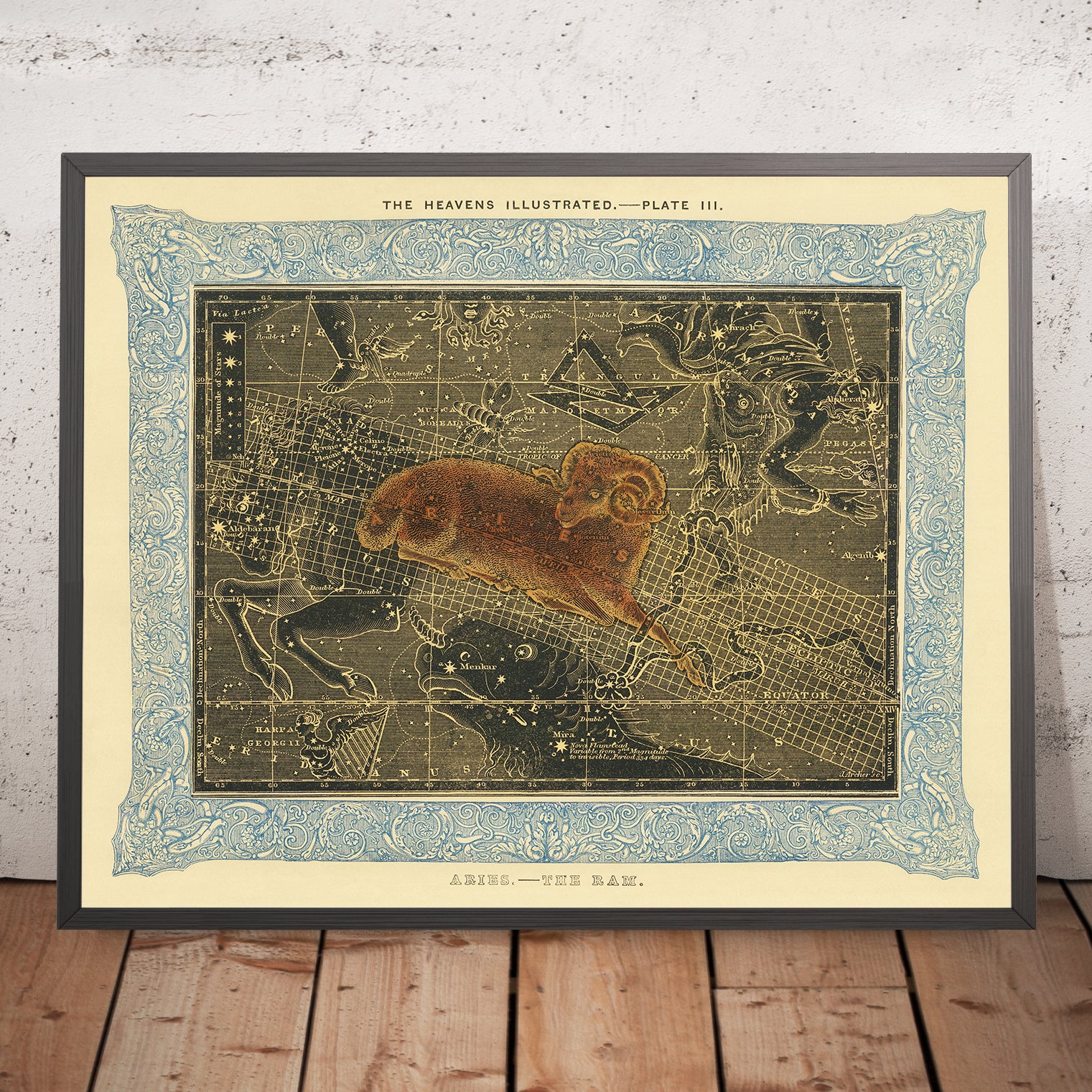 Aries, The Ram by Duncan Bradford, 1837 – The Unique Maps Co.