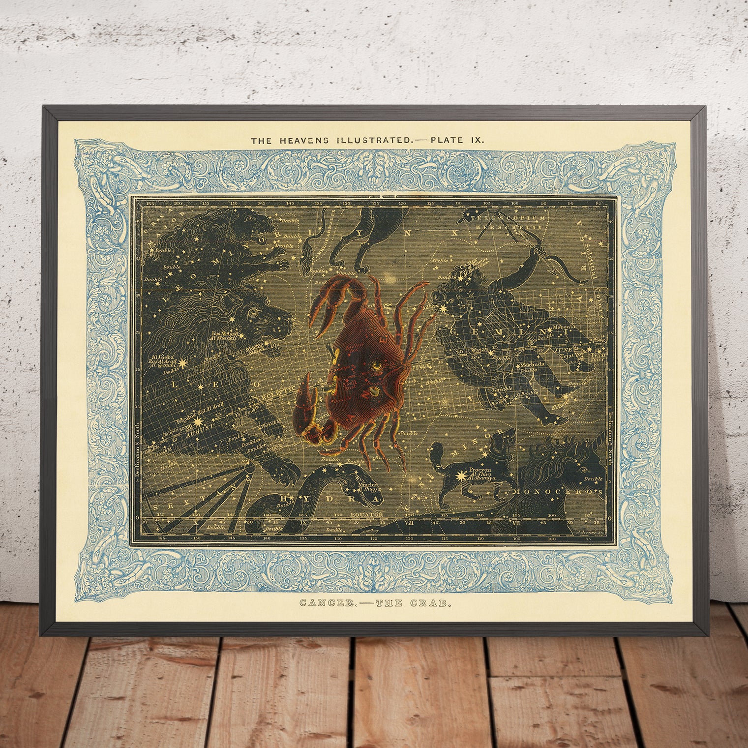 Cancer, The Crab by Duncan Bradford, 1837 – The Unique Maps Co.