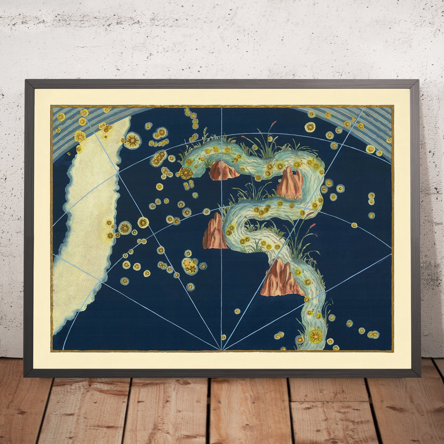 Old Star Map of Eridanus by Johann Bayer, 1603 - Celestial Constellati ...