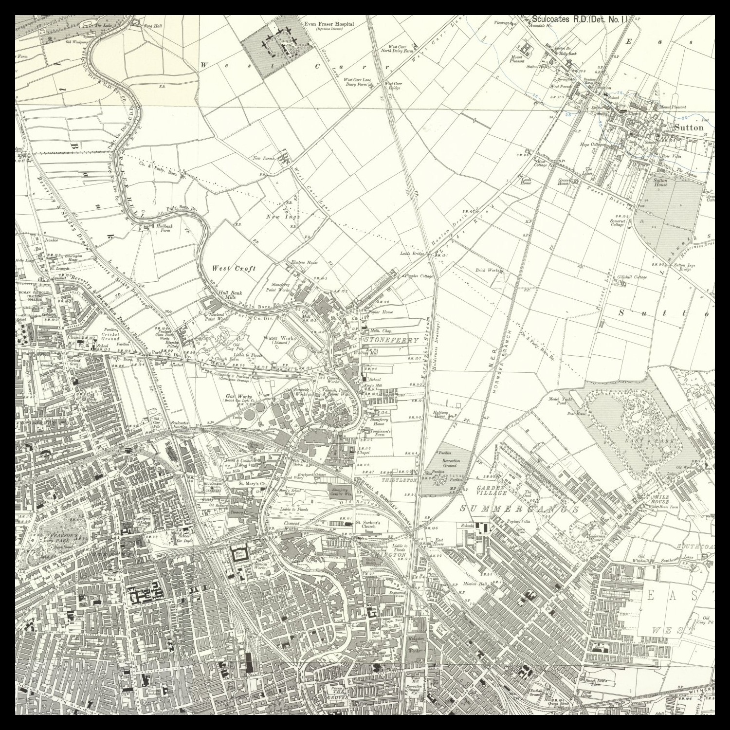 Personalised Old Map of Kingston upon Hull – The Unique Maps Co.