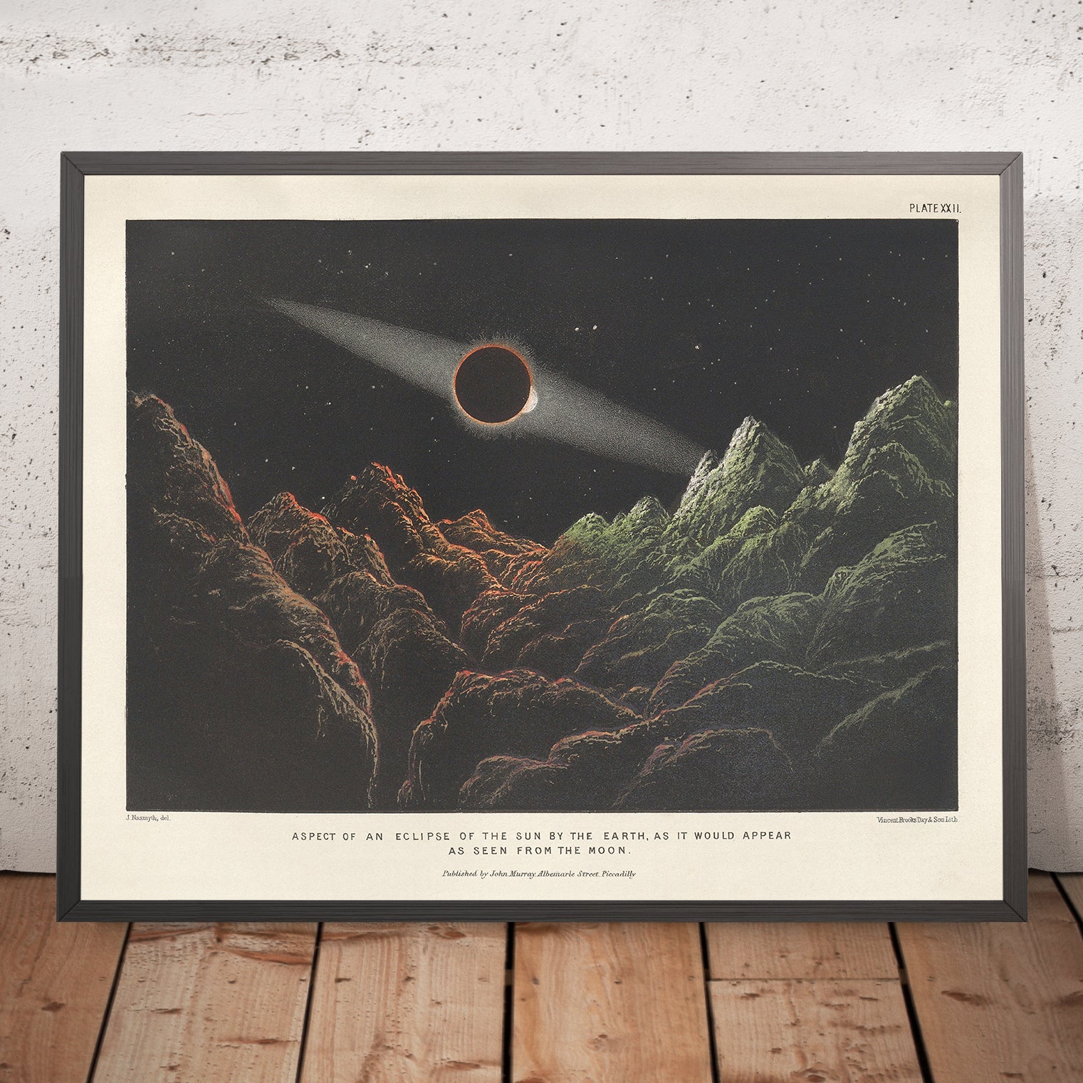 Eclipse Of The Sun By The Earth, As It Would Appear As Seen From The M ...