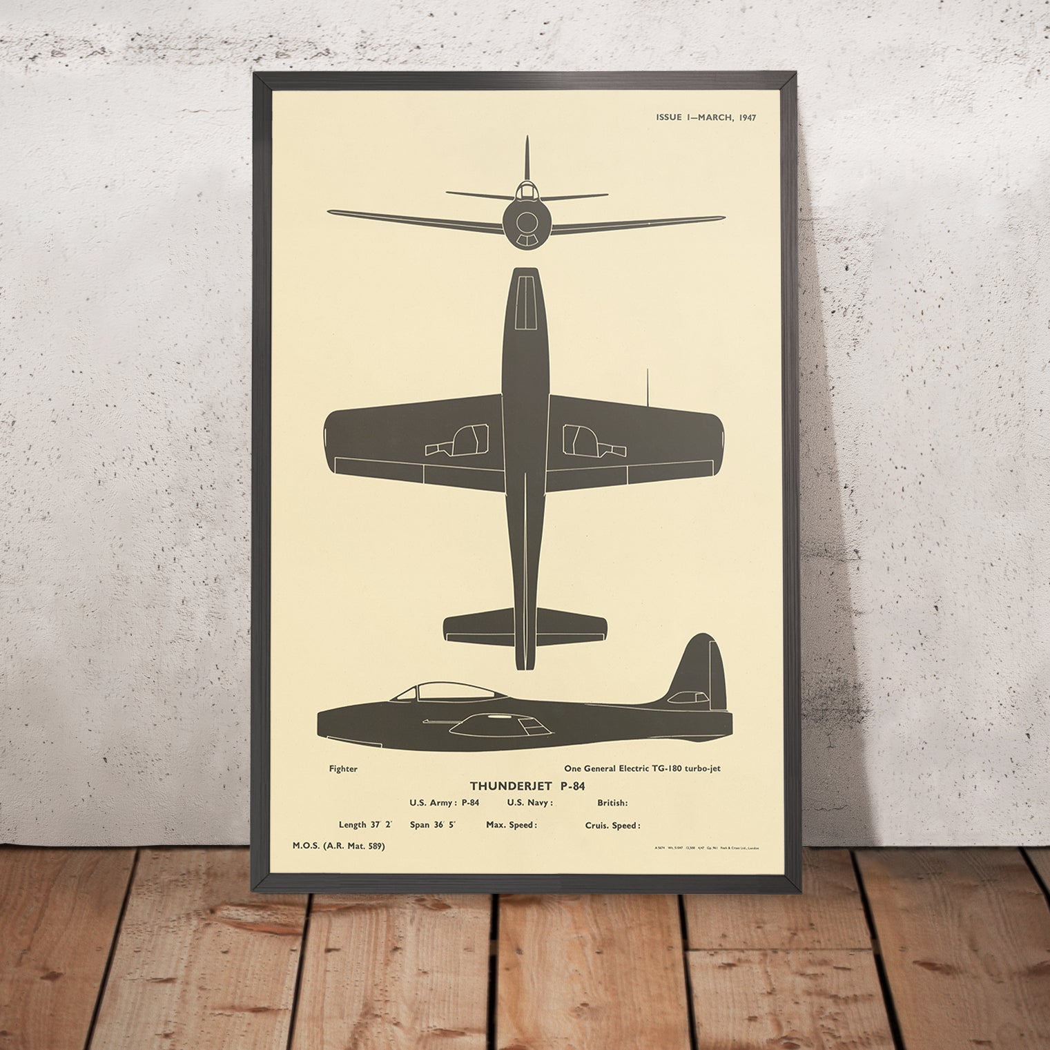 Thunderjet P-84: Cold War Aircraft Identification Chart, 1947 – The ...