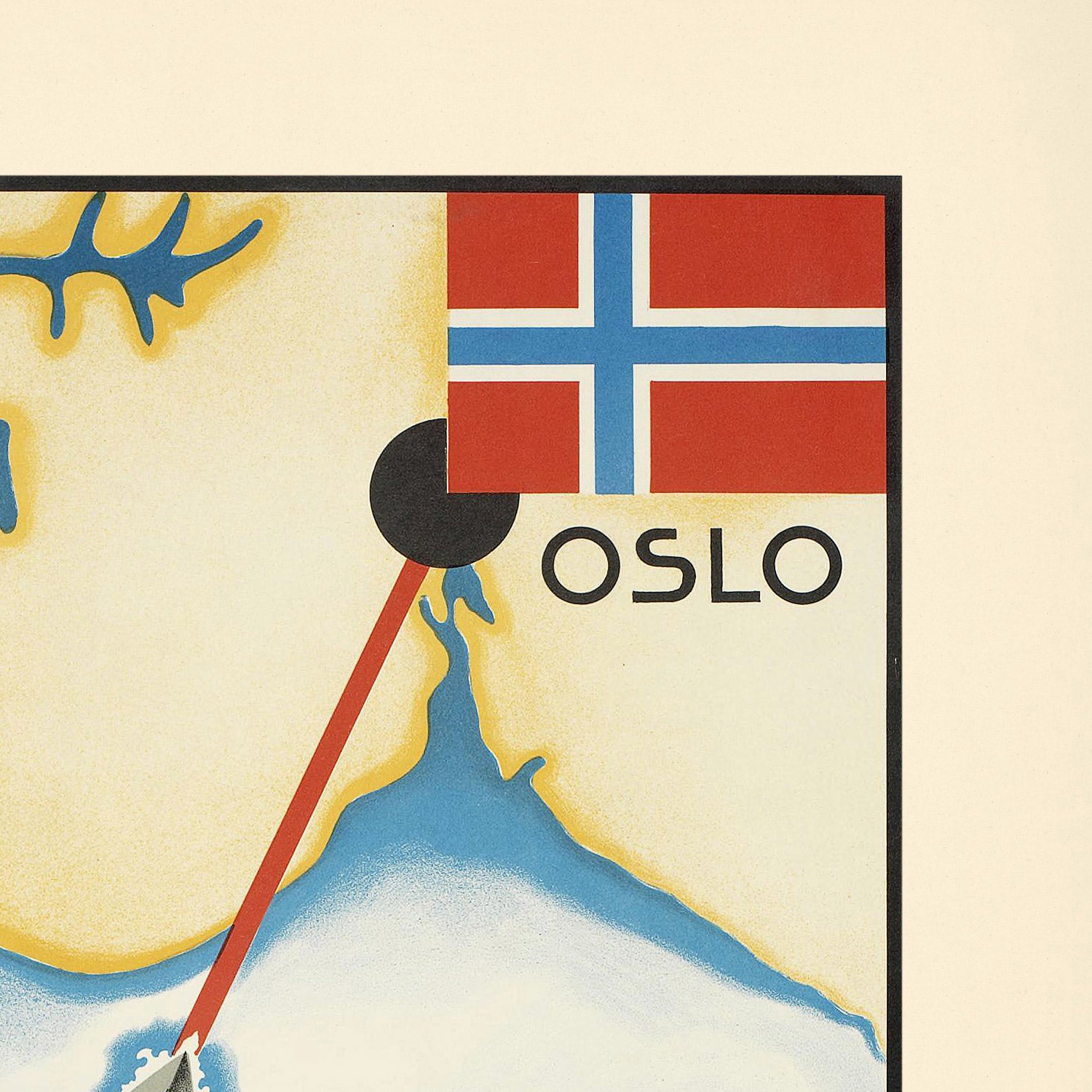 Norway Travel Poster: Fred. Olsen Line via Anvers by Otto von Hanno ...