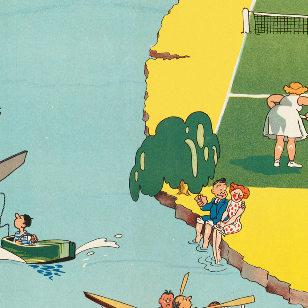 Renmark Travel Poster: For Glorious Winter Sunshine – The Unique Maps Co.