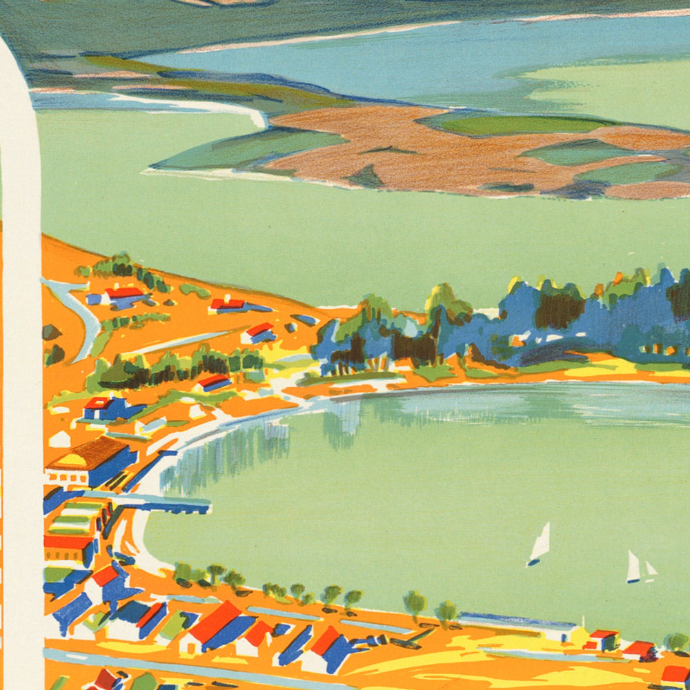 Queenstown Travel Poster: Get in the Queue by Railway Studios – The ...