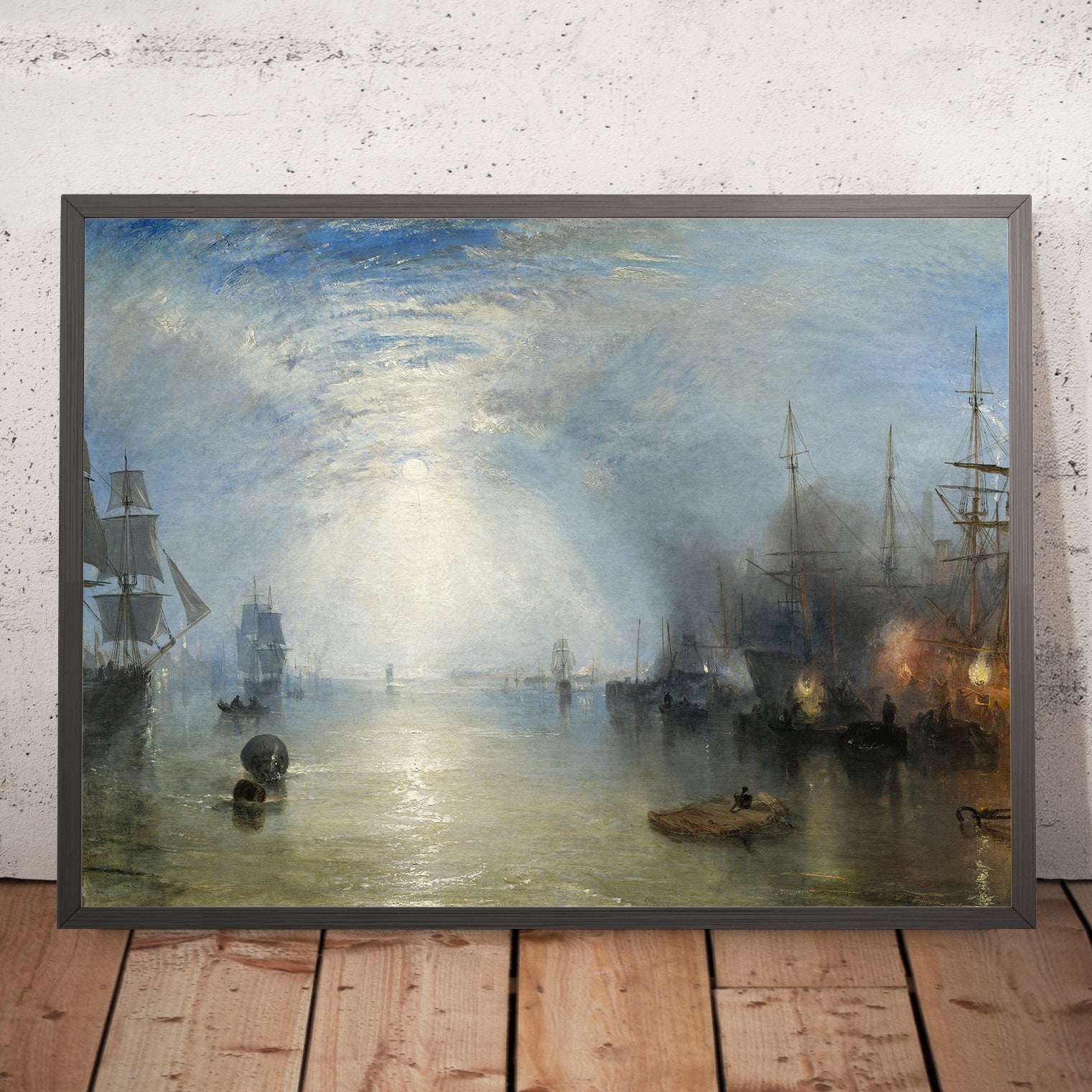 Keelmen Heaving in Coals by Moonlight by Turner, 1835 – The Unique Maps Co.