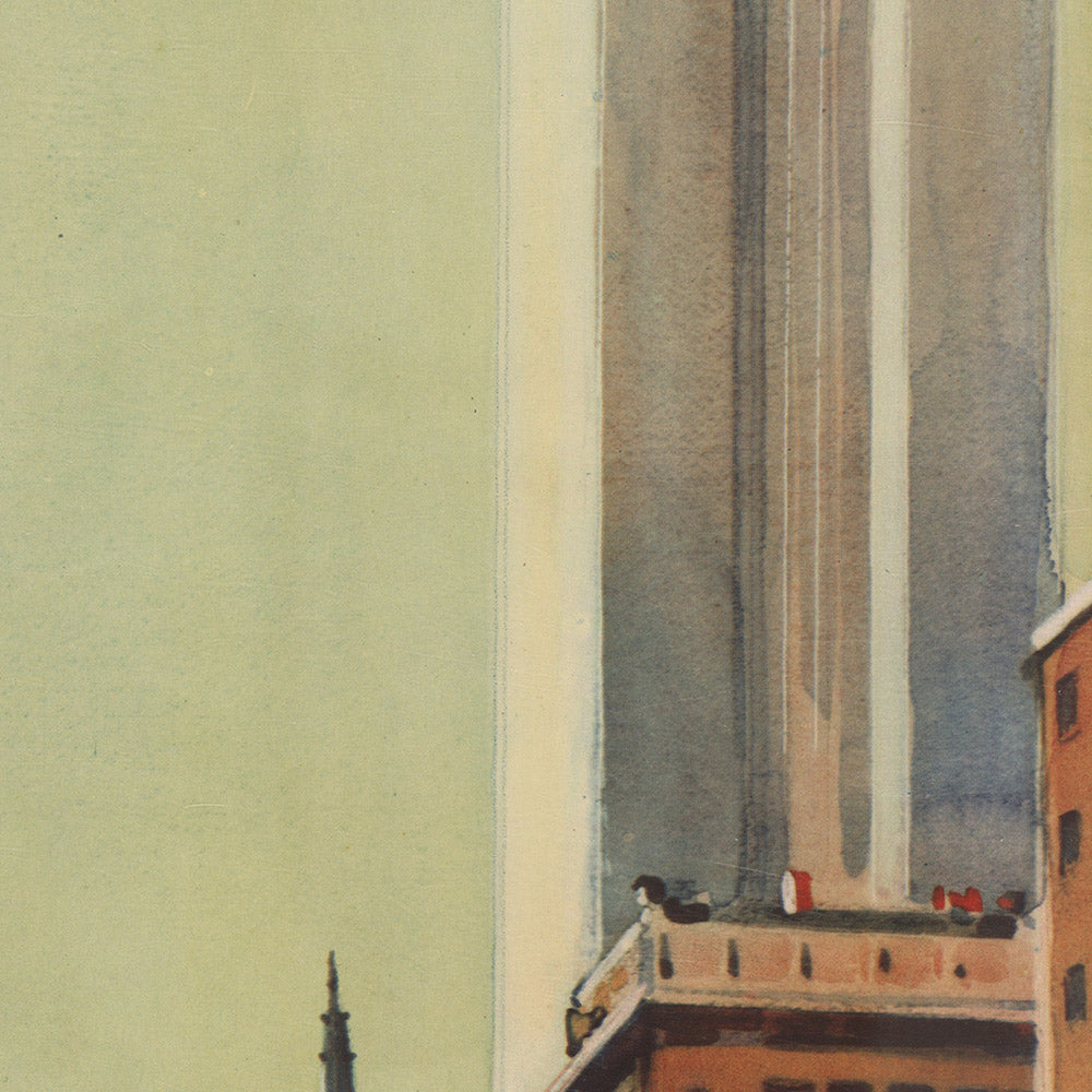 New York City Travel Poster: Fifth Avenue – Travel by Train, 1932 – The ...