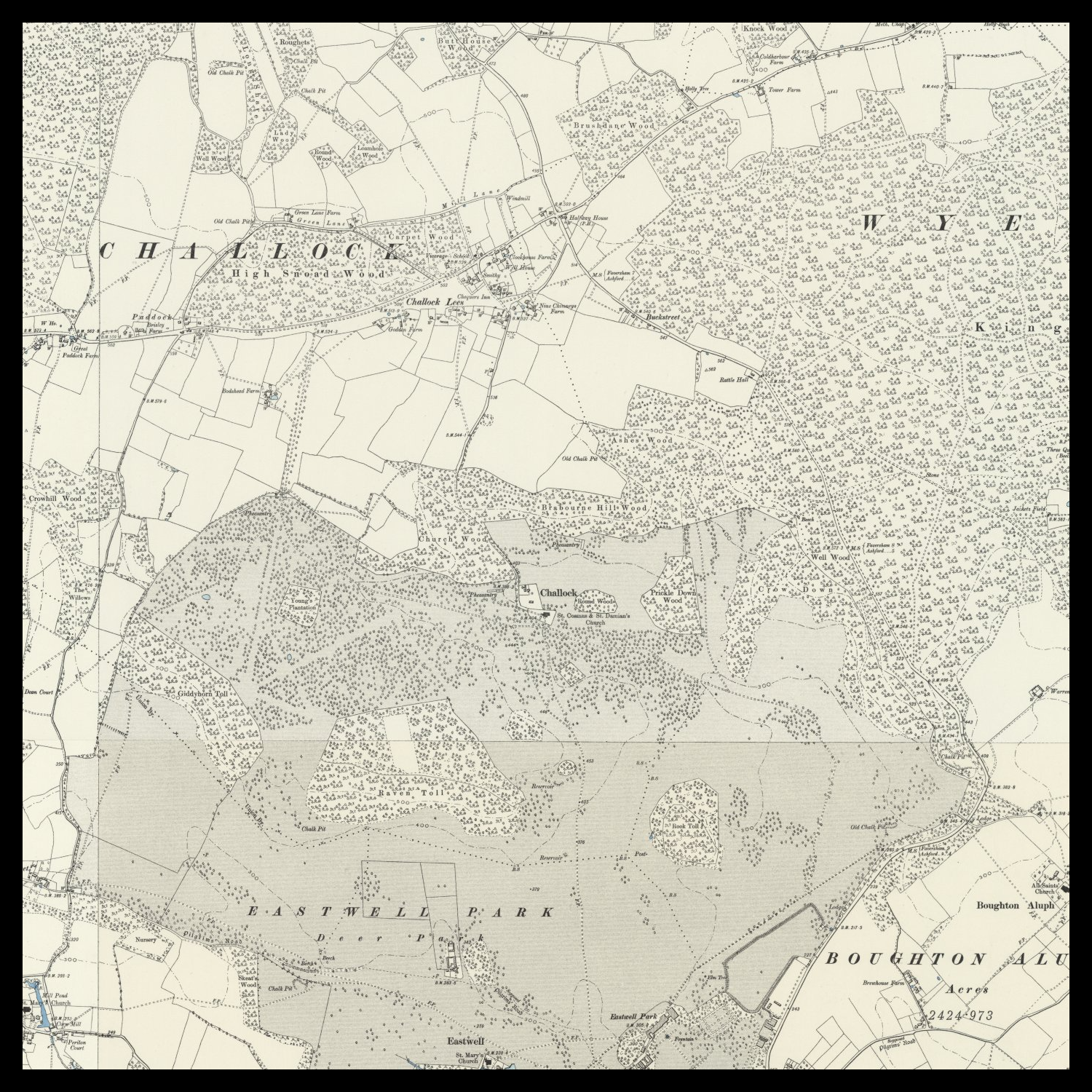 Personalised Old Map of Ashford – The Unique Maps Co.