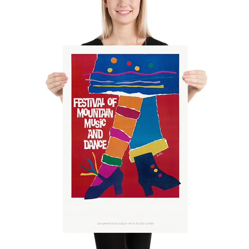 United States Travel Poster: Festival of Mountain Music and Dance, 195 ...