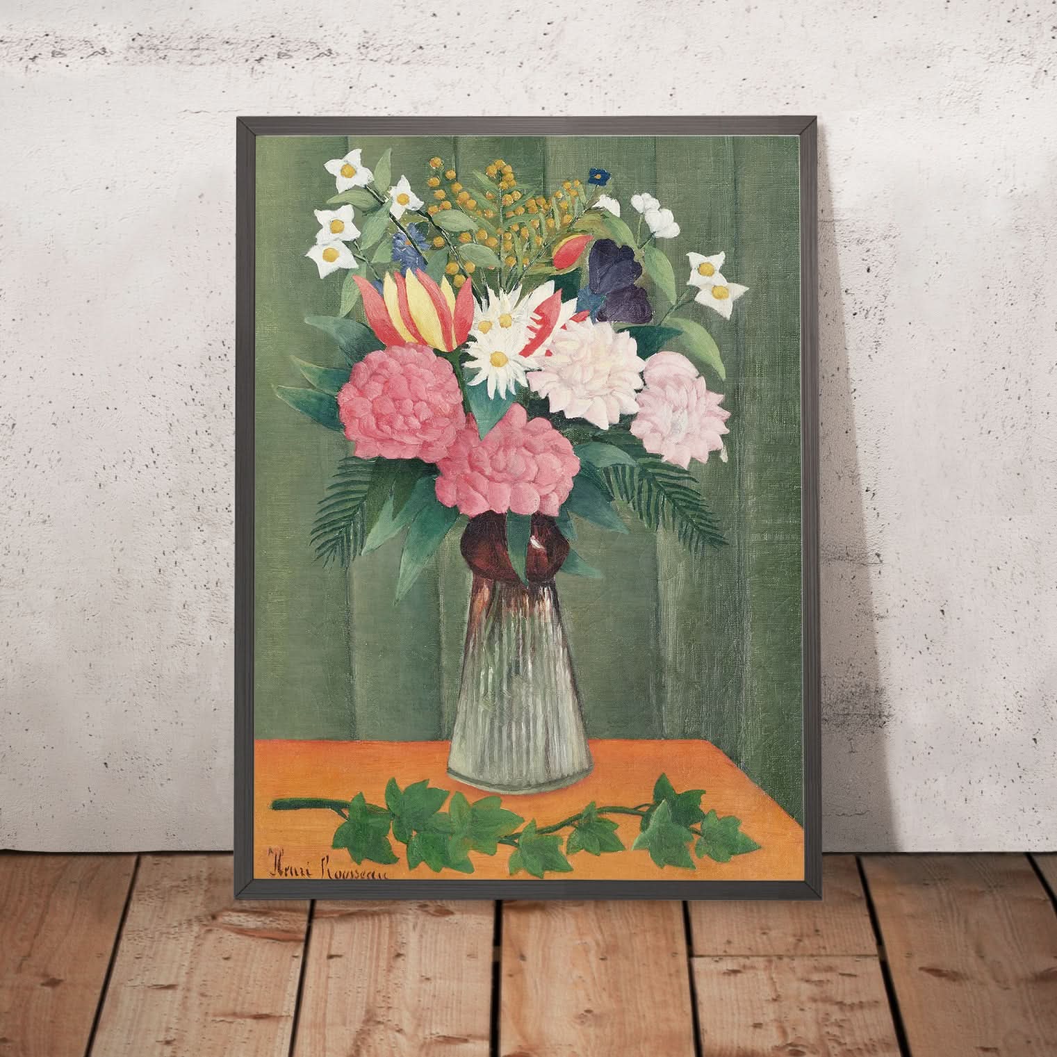 Flowers in a Vase by Henri Rousseau, 1910 – The Unique Maps Co.
