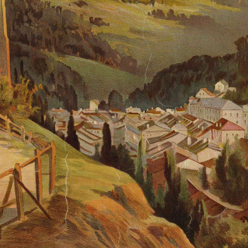 Plombières-les-Bains Travel Poster: Chemins de fer de l’Est by F. Hugo ...