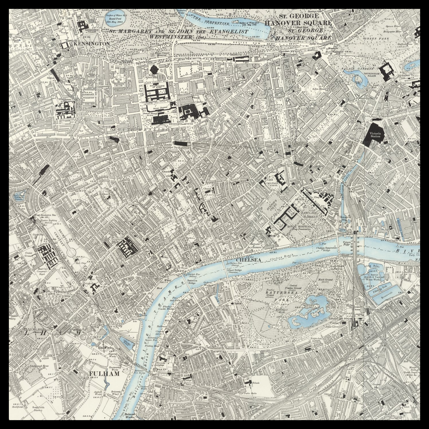 Personalised Old Map of Chelsea – The Unique Maps Co.