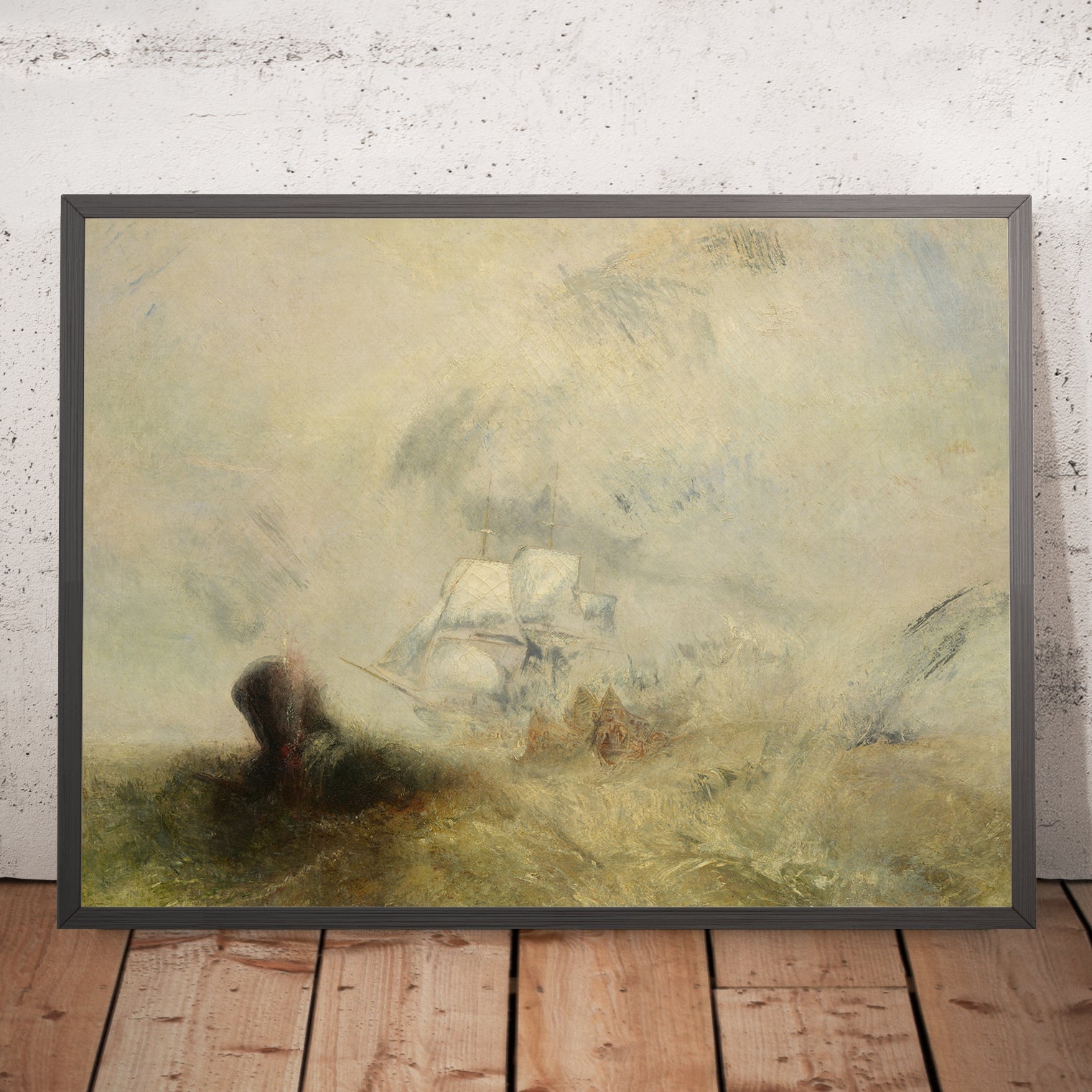 Whalers by Turner, 1845 – The Unique Maps Co.