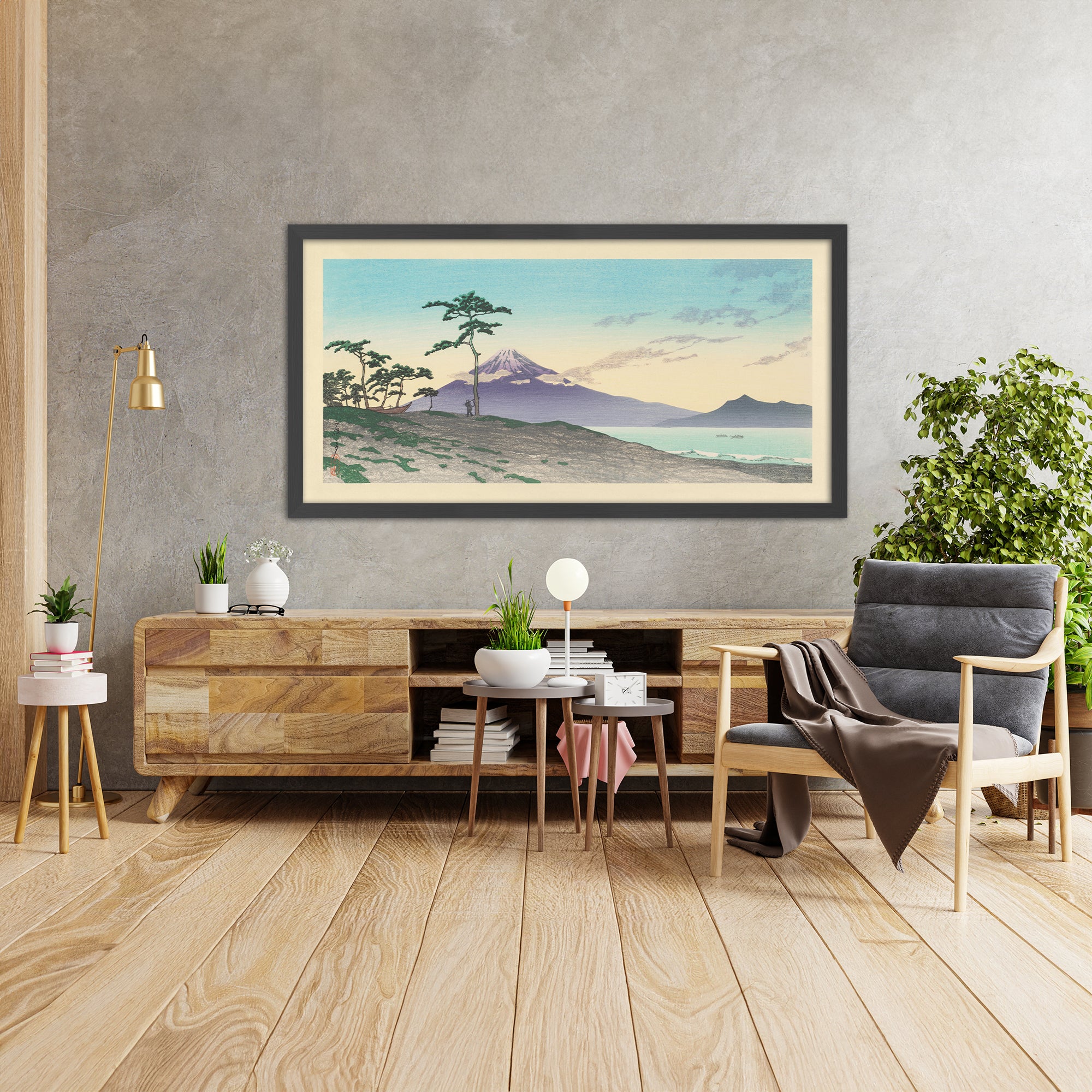 View of Mt Fuji in the Evening at Miho by Hasui Kawase 1935 – The ...