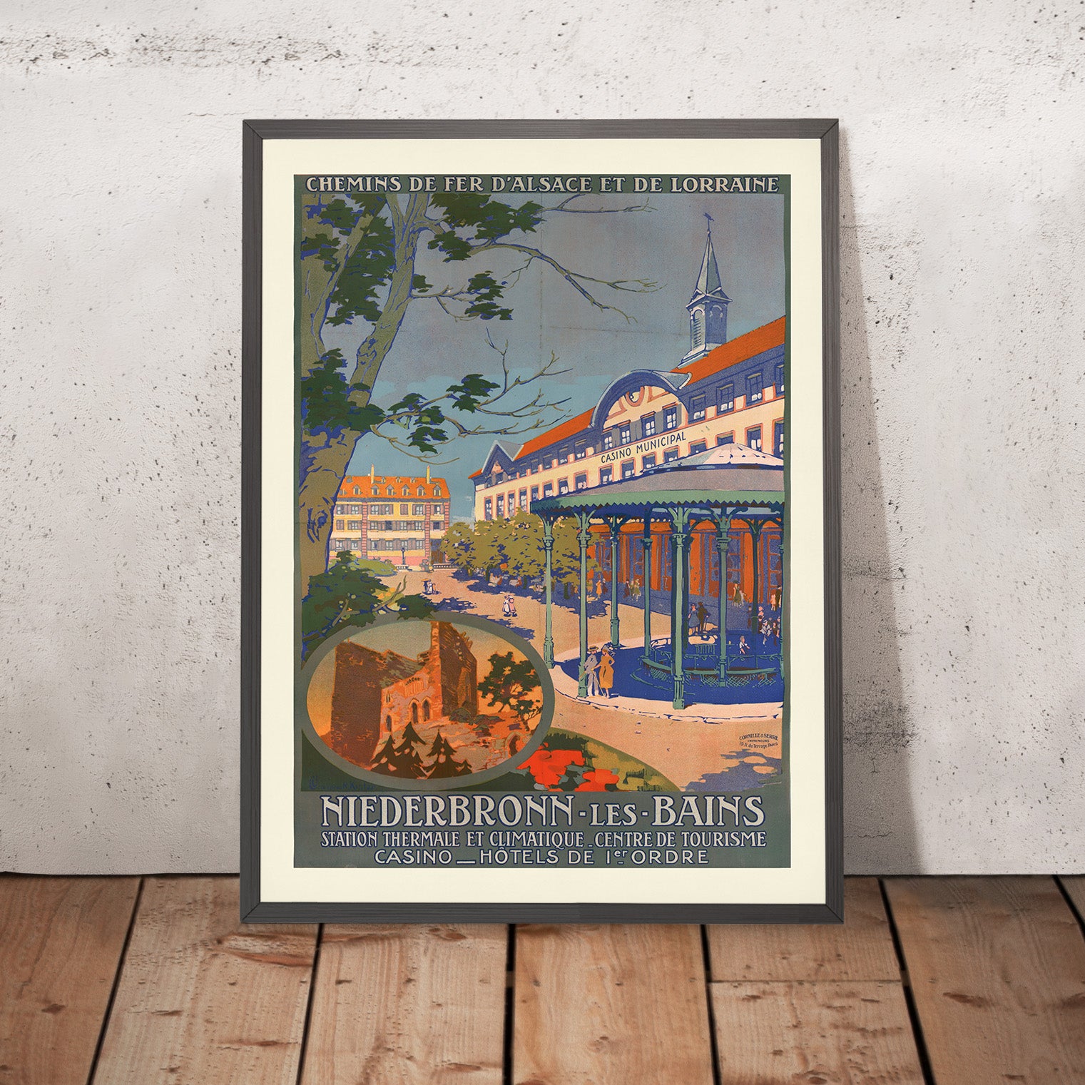 Niederbronn-les-Bains Travel Poster: Chemins de fer d’Alsace et de Lor ...