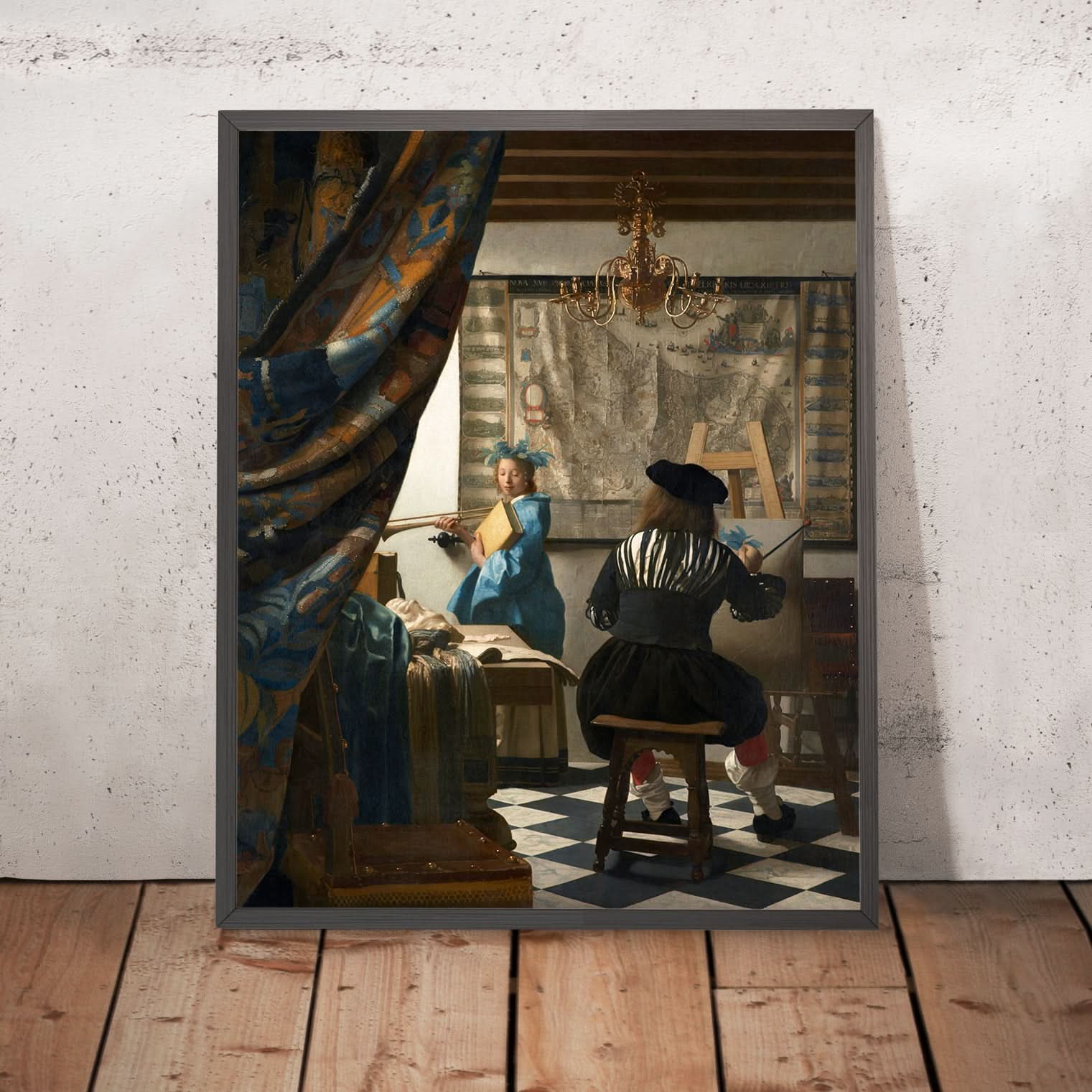 The Allegory of Painting by Johannes Vermeer, 1666 – The Unique Maps Co.