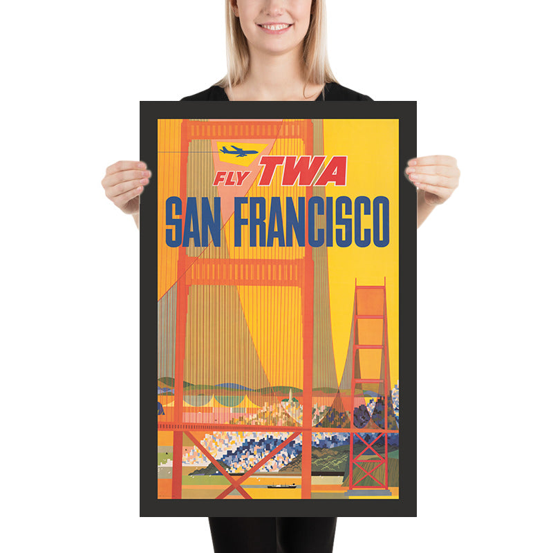 San Francisco Travel Poster: Fly TWA by David Klein, 1957 – The Unique ...