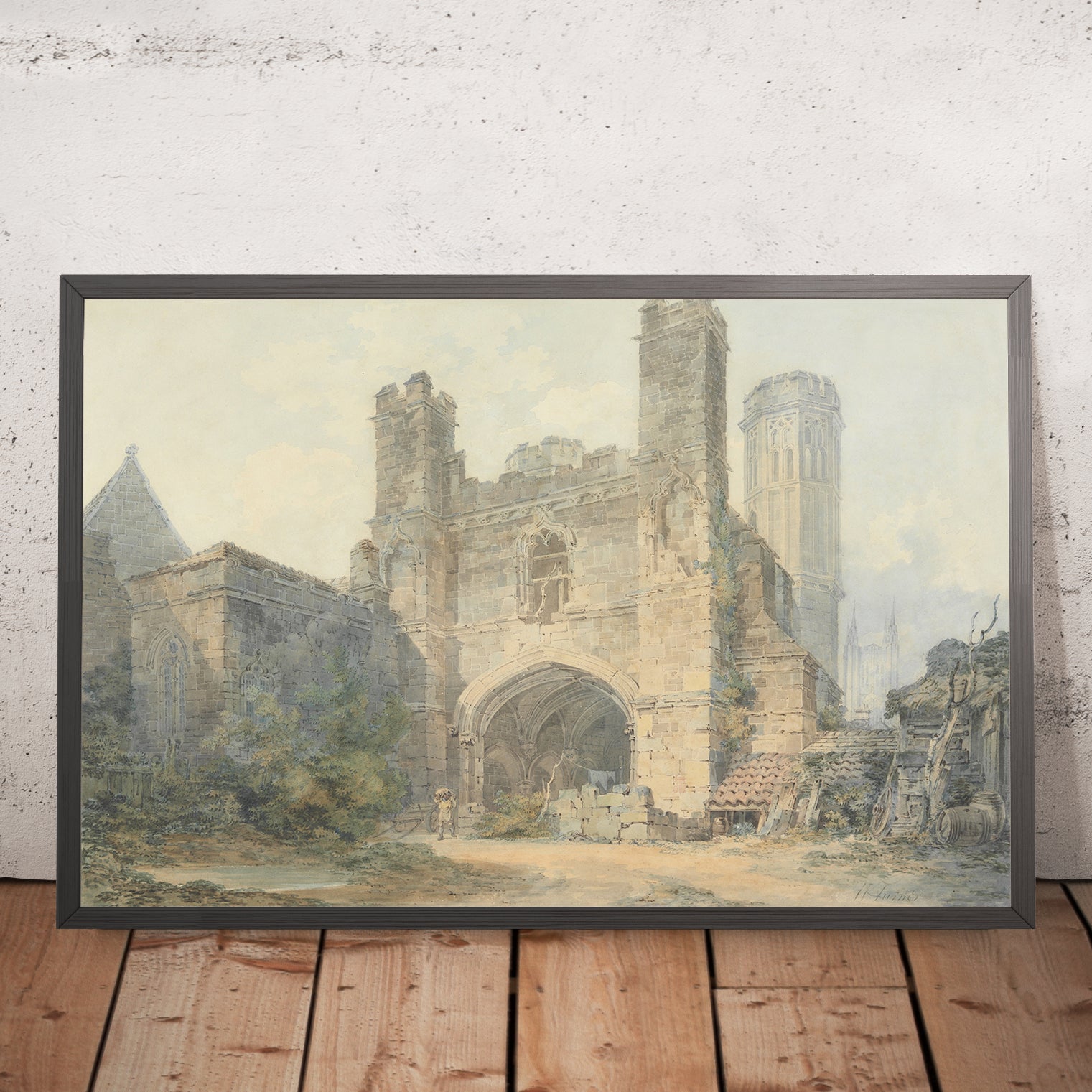 Saint Augustine’s Gate, Canterbury by Turner, 1793 – The Unique Maps Co.
