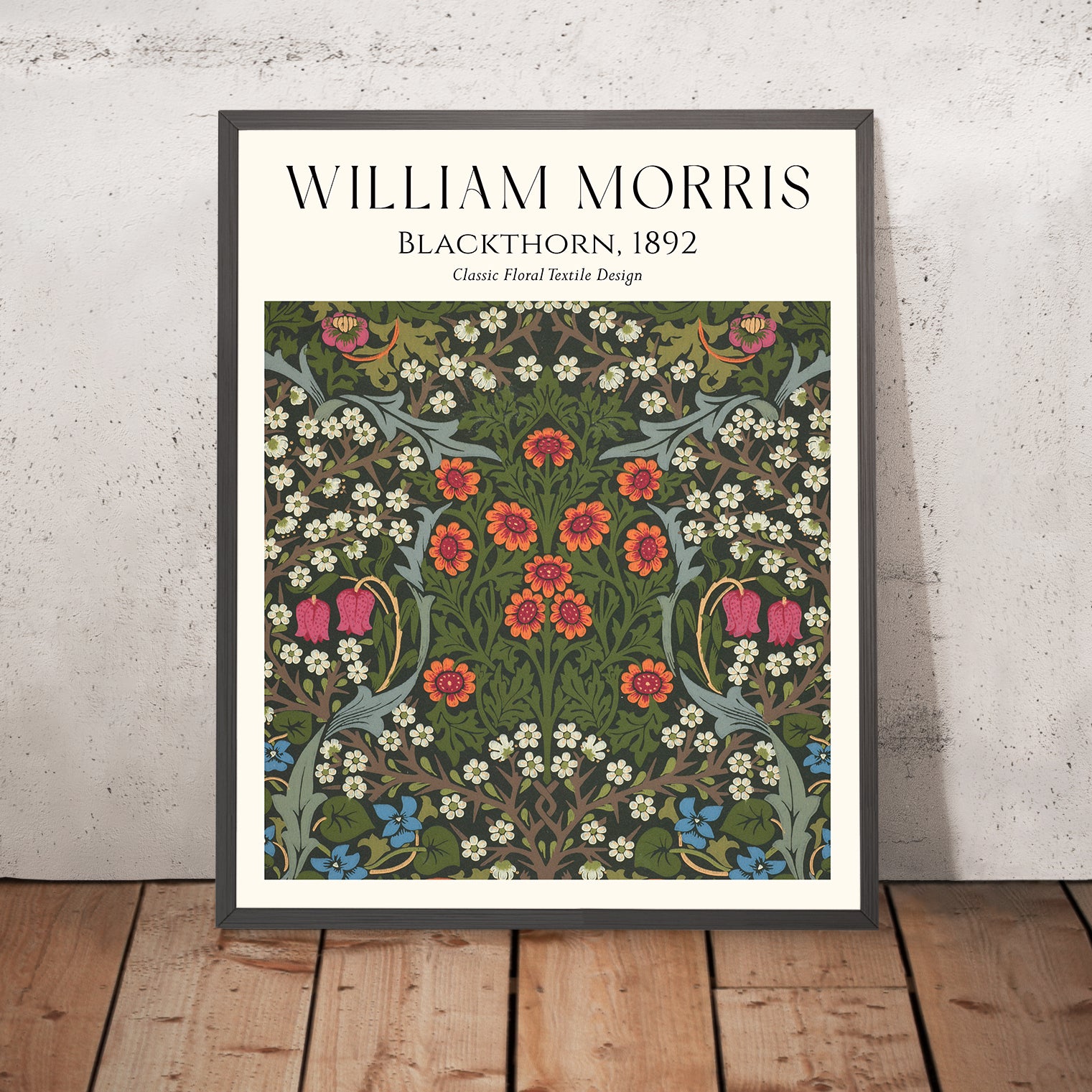 Blackthorn by William Morris, 1892 – The Unique Maps Co.