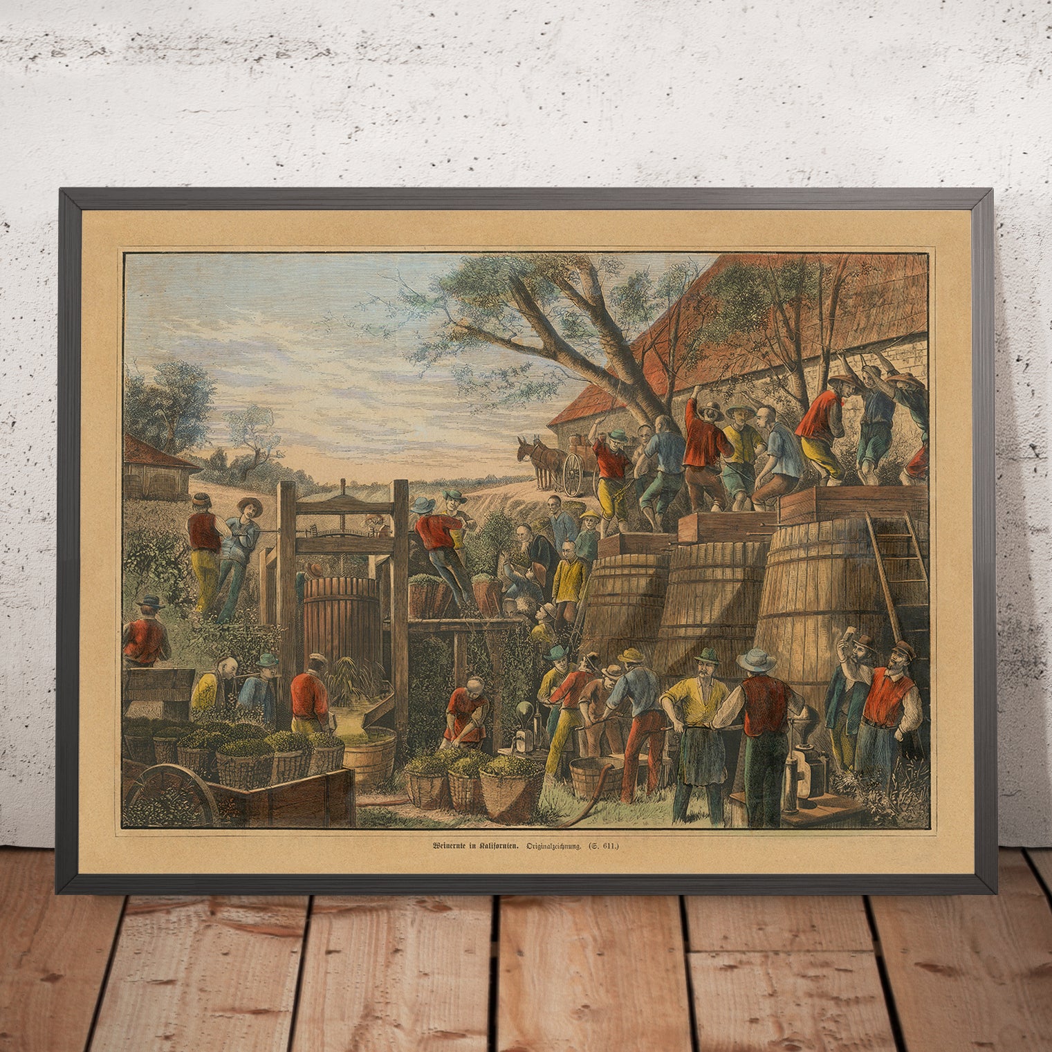 First California Wine Making Image by Harper's Weekly, 1878 – The ...