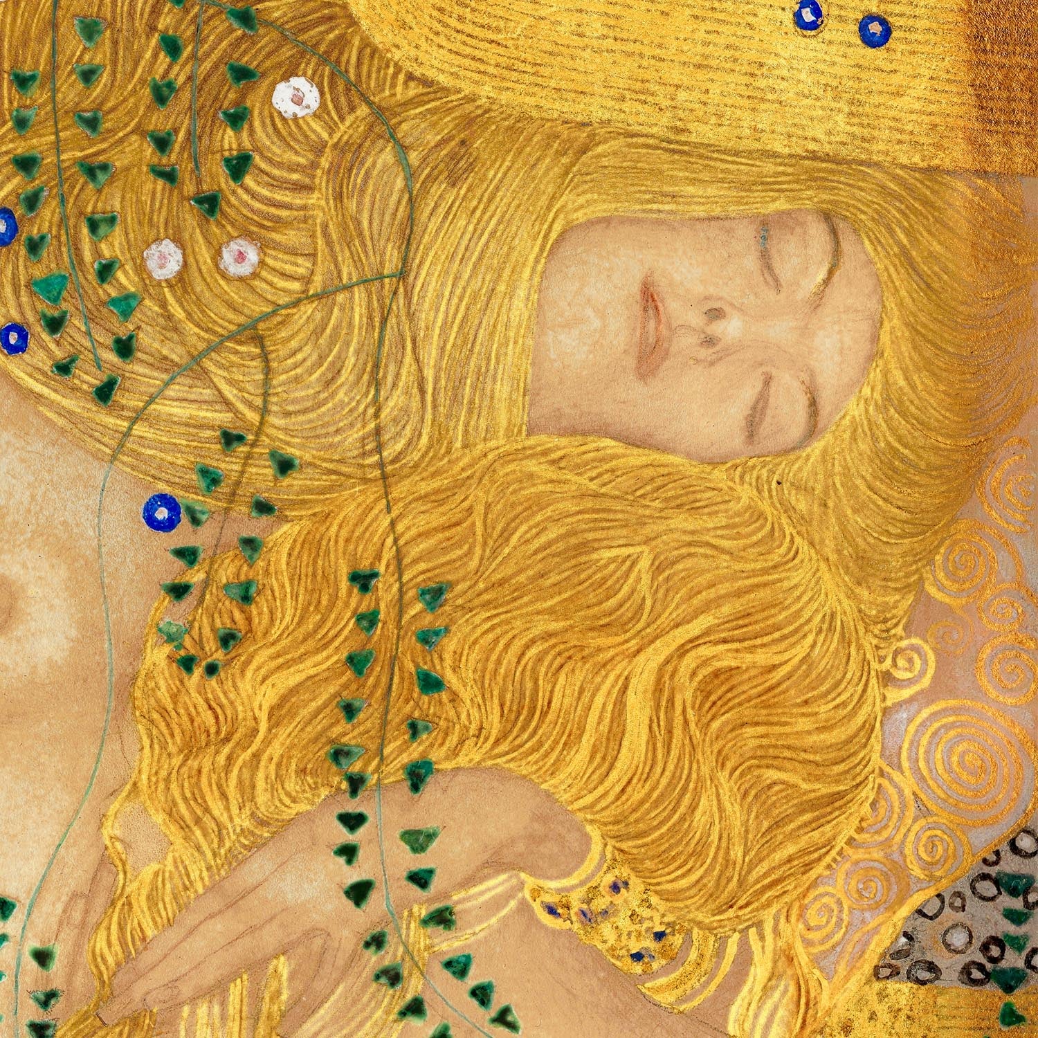 Girlfriends (Water Serpents I) by Gustav Klimt, 1904 – The Unique Maps Co.