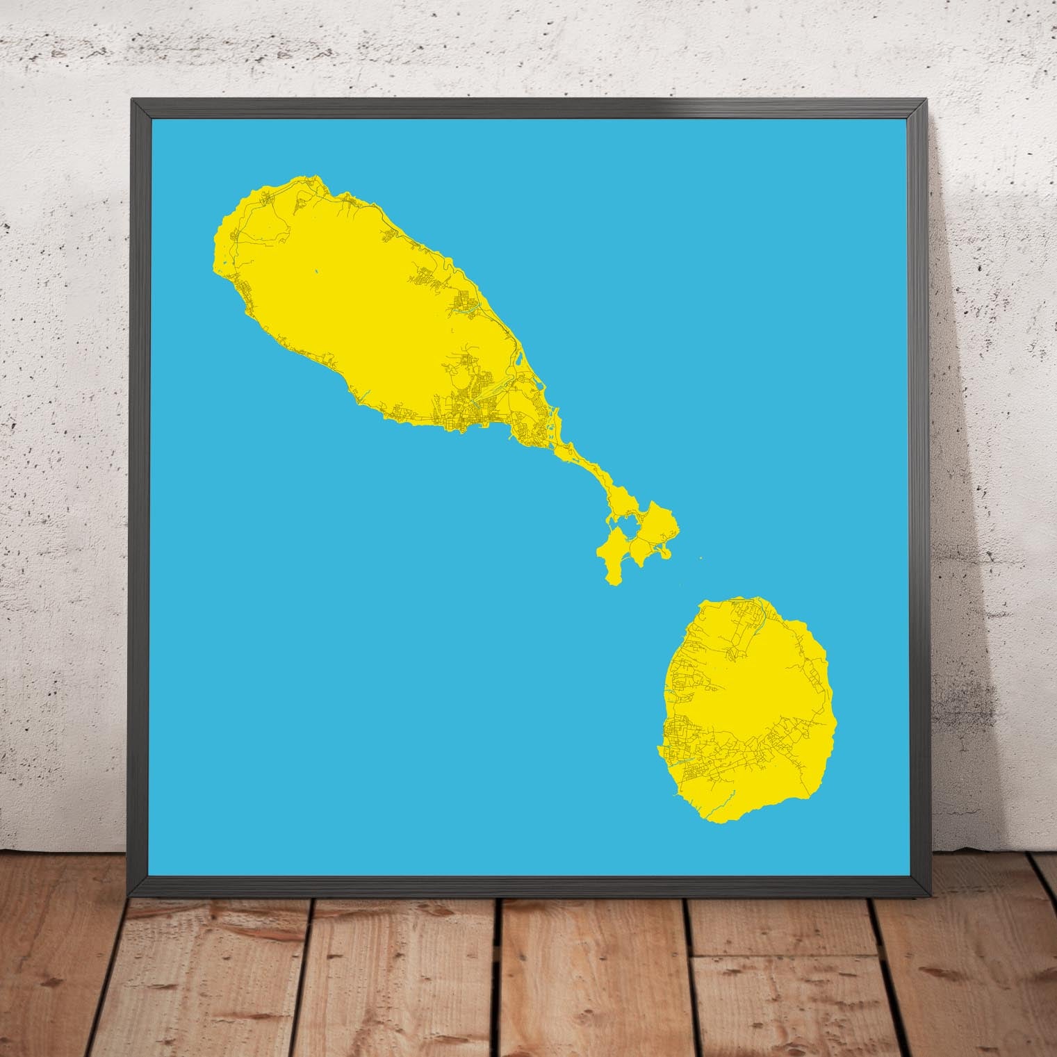 Personalised Warhol Style Map: Colourful Pop Art Islands – The Unique ...