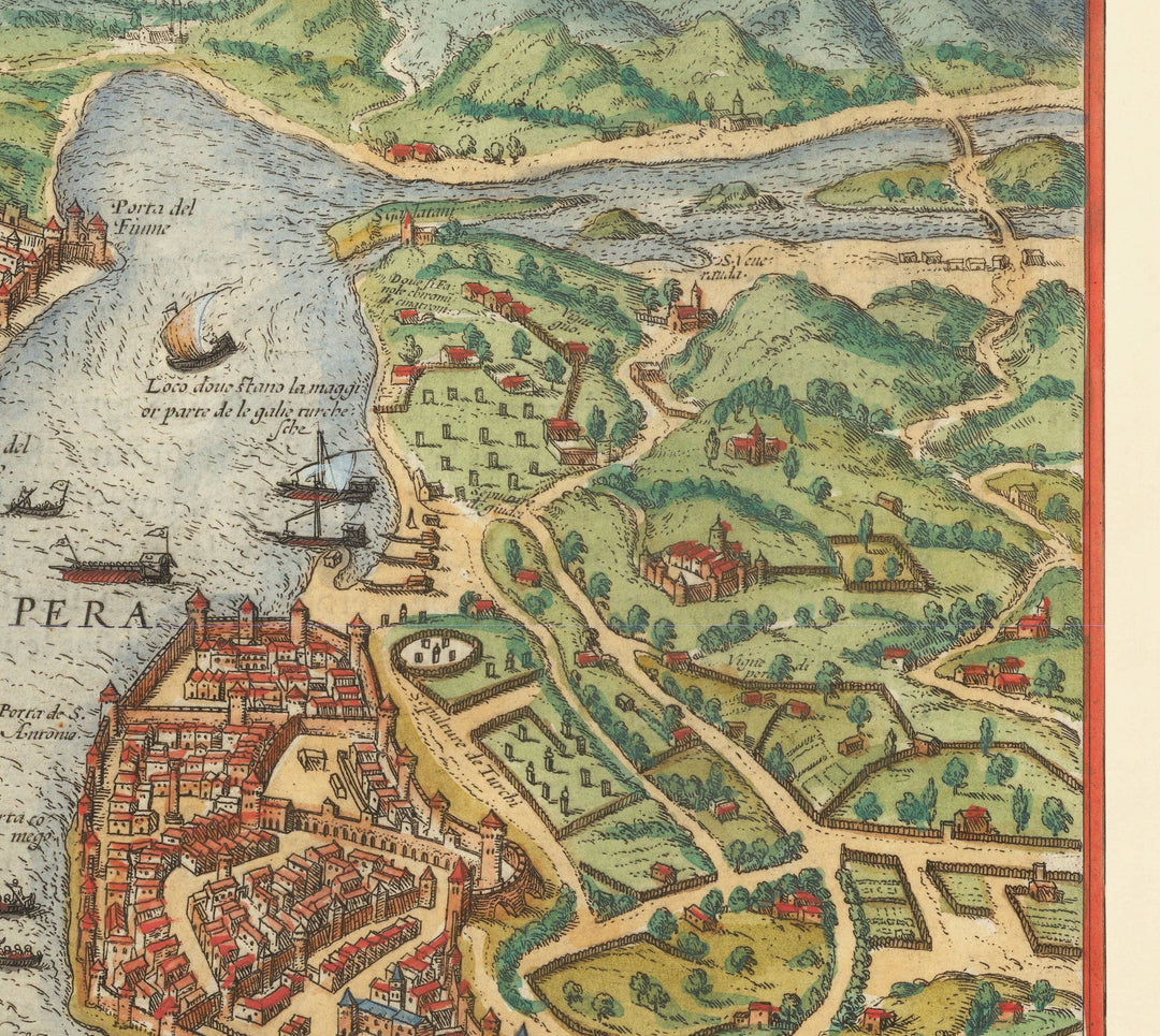 Constantinople Istanbul Map Universal Magazine, Istanbul