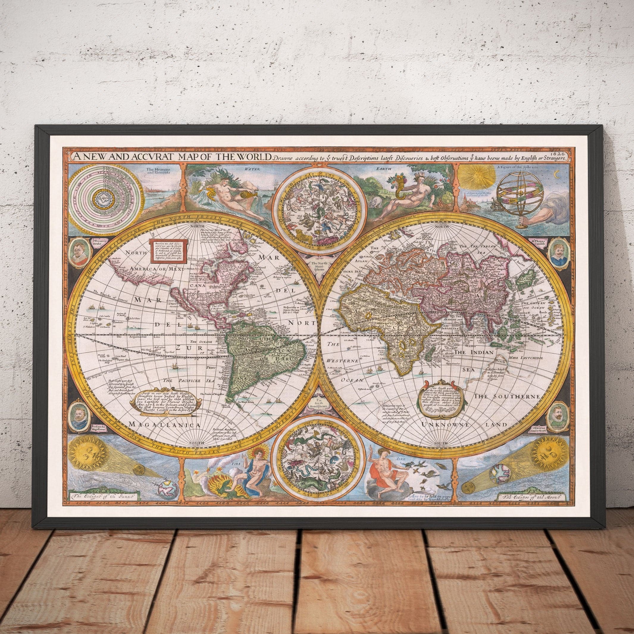 Old World Map, 1626 by John Speed – The Unique Maps Co.