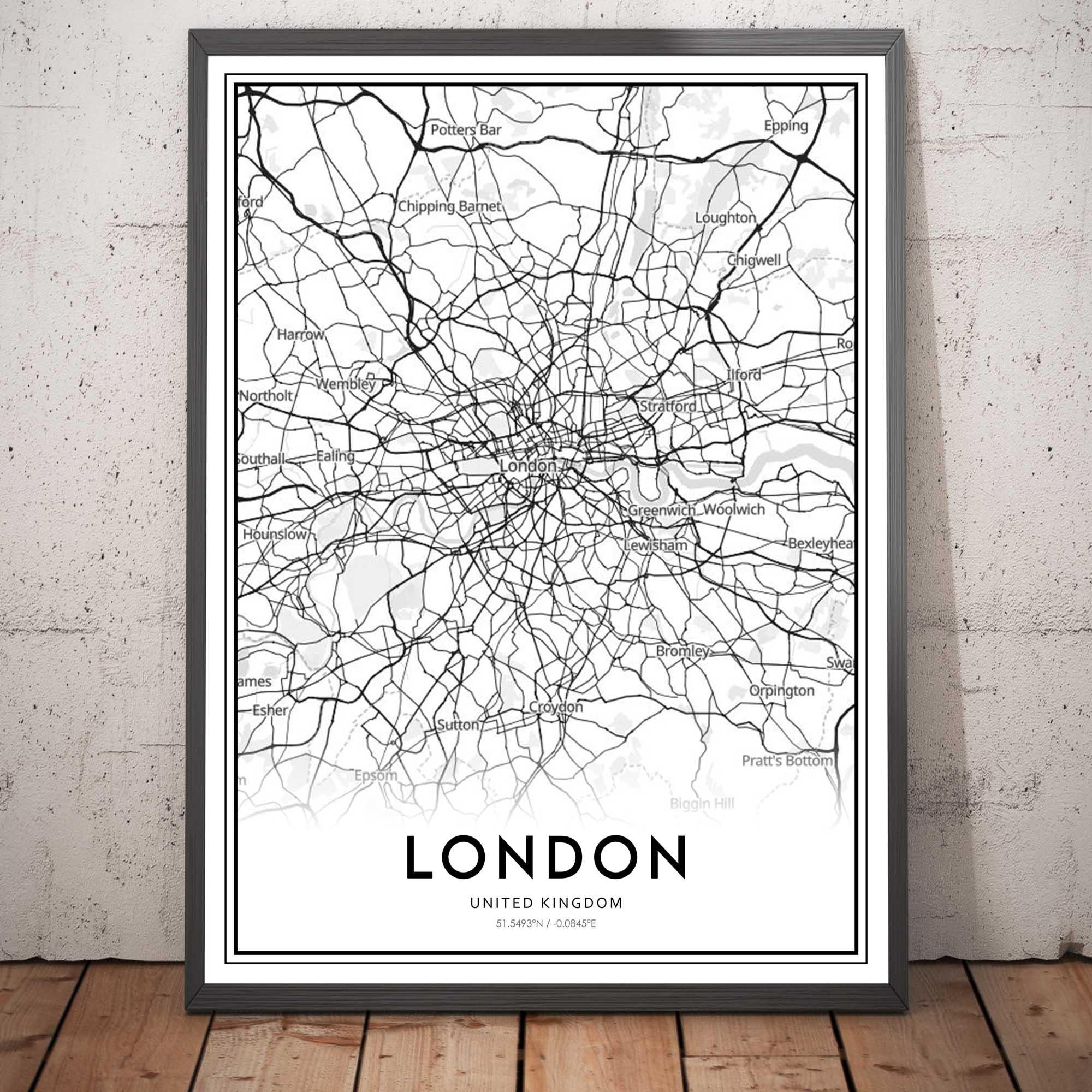 Personalised Modern Map - Make Your Own City & Street Map – The Unique ...